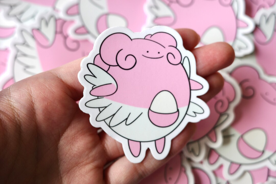 Blissey Ditto Face Vinyl Sticker | Weatherproof Decal - Etsy