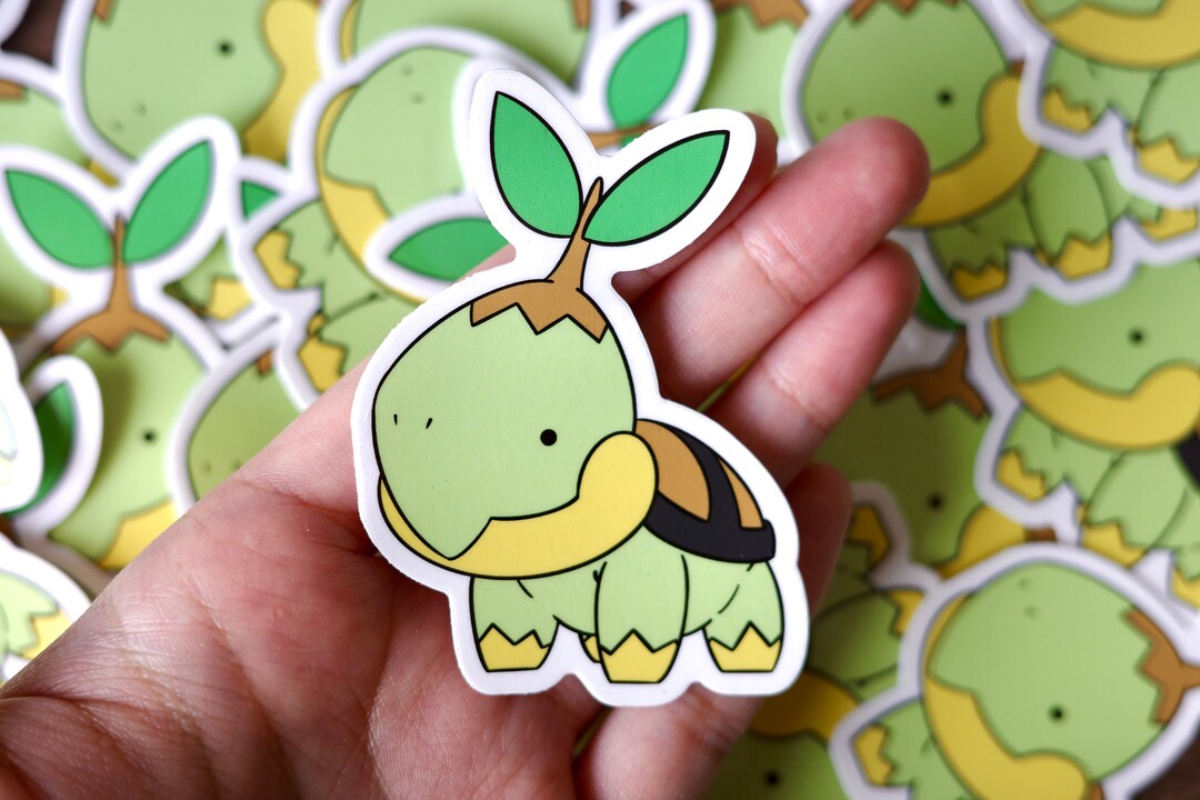 Turtwig Ditto Face Vinyl Sticker | Weatherproof Decal - Etsy