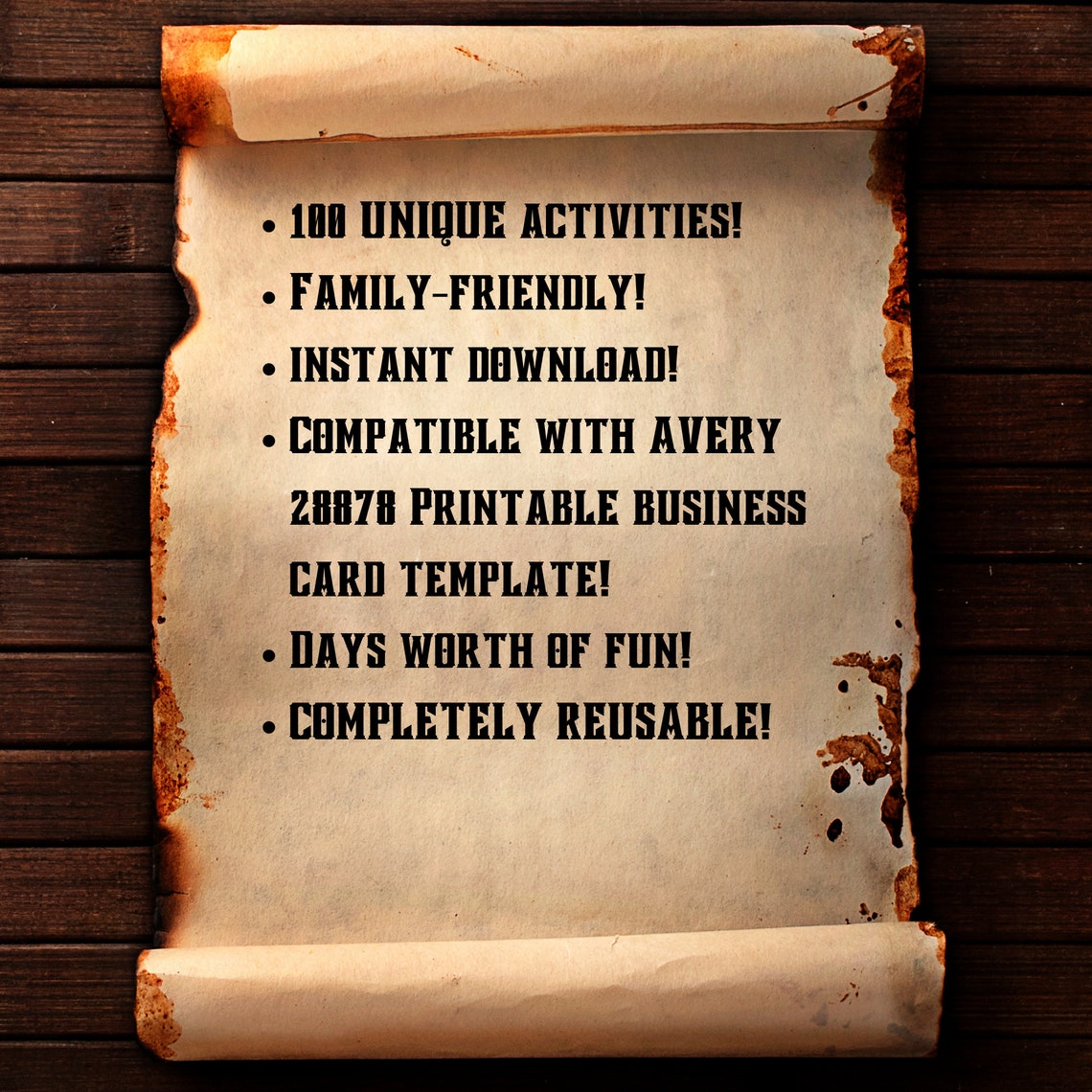 Deck of Countless Challenges: Edition One A Fantasy Inspired Activity ...