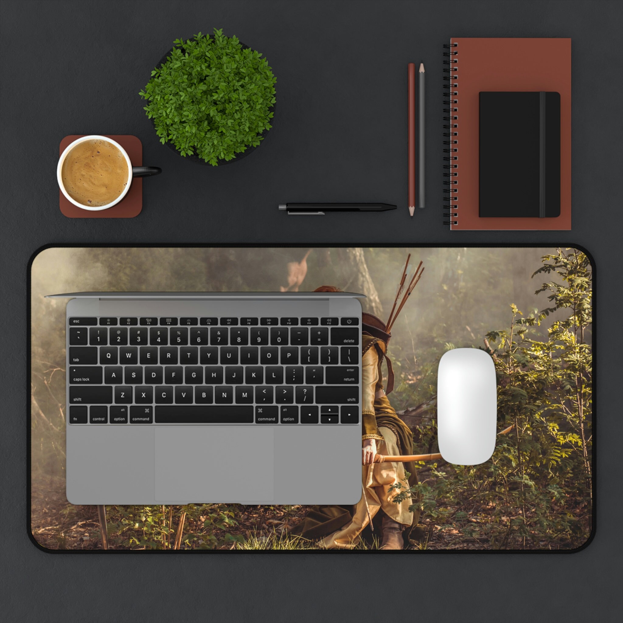 Elven Ranger Desk Mat, Dnd Mat, D&D Desk Pad, XL Mousepad, Office Desk ...