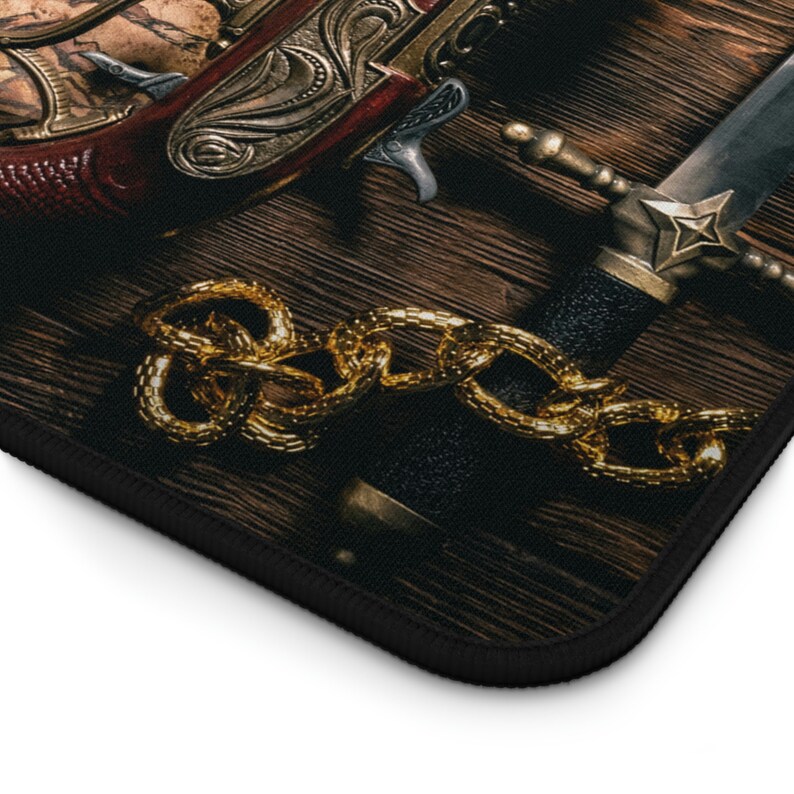 Pirate Map Desk Map, Office Desk Decor, Large Mouse Pad, Office Gift ...