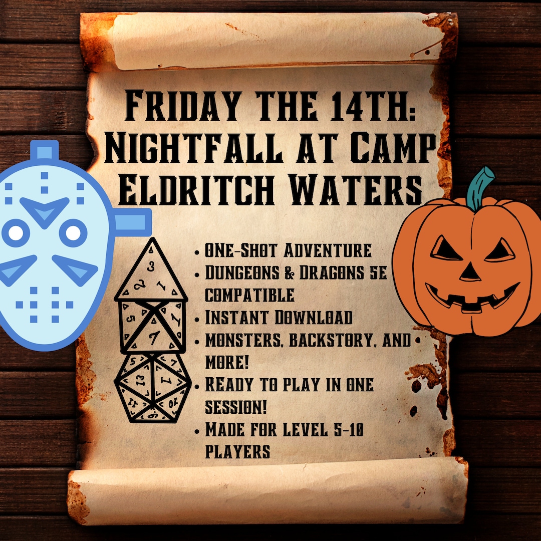 Friday the 14th: Nightfall at Camp Eldritch Waters - Dnd 5E One-shot ...