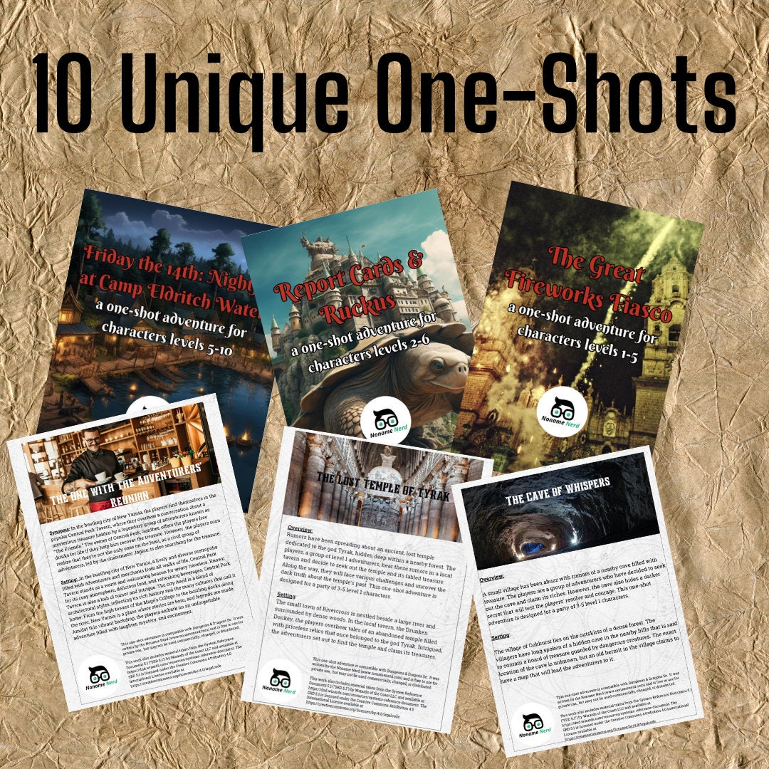 D&D Party Pack | TTRPG Adventure Pack | Dnd Designs | Dungeon Master ...