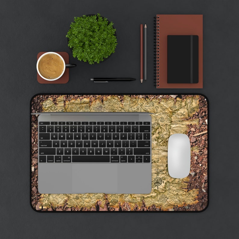 Ancient Map Desk Mat, Dnd Mat, D&D Desk Pad, XL Mousepad, Office Desk ...