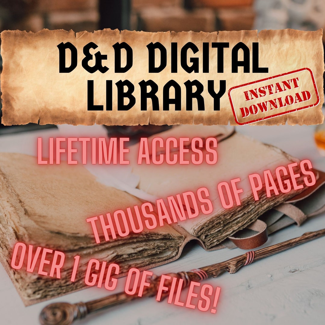 My Whole Store of D&D Digital Downloads | Dungeon Master Bundle | 5e ...