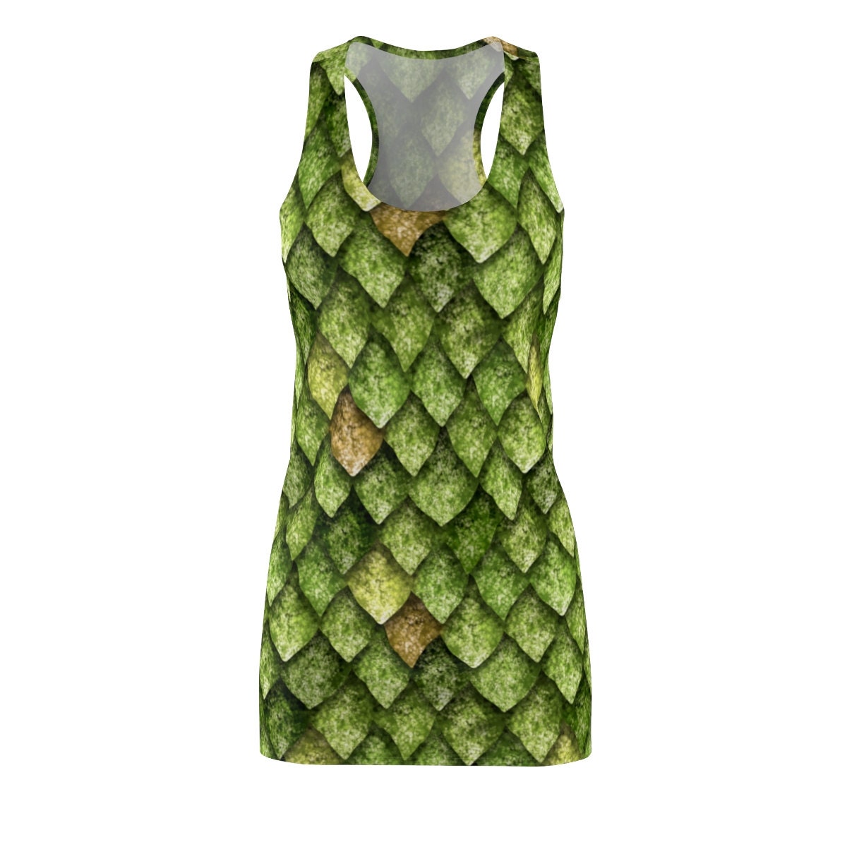 Dragon Scale Print Racerback Dress (designed, Printed, and Shipped From ...