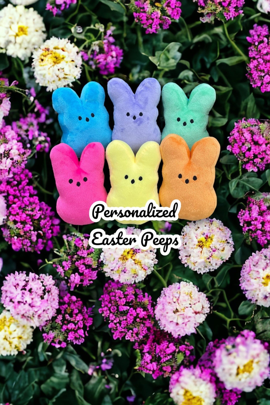 Personalized Plush Peep, Authentic Peep Plush, Easter Peep Bunny ...