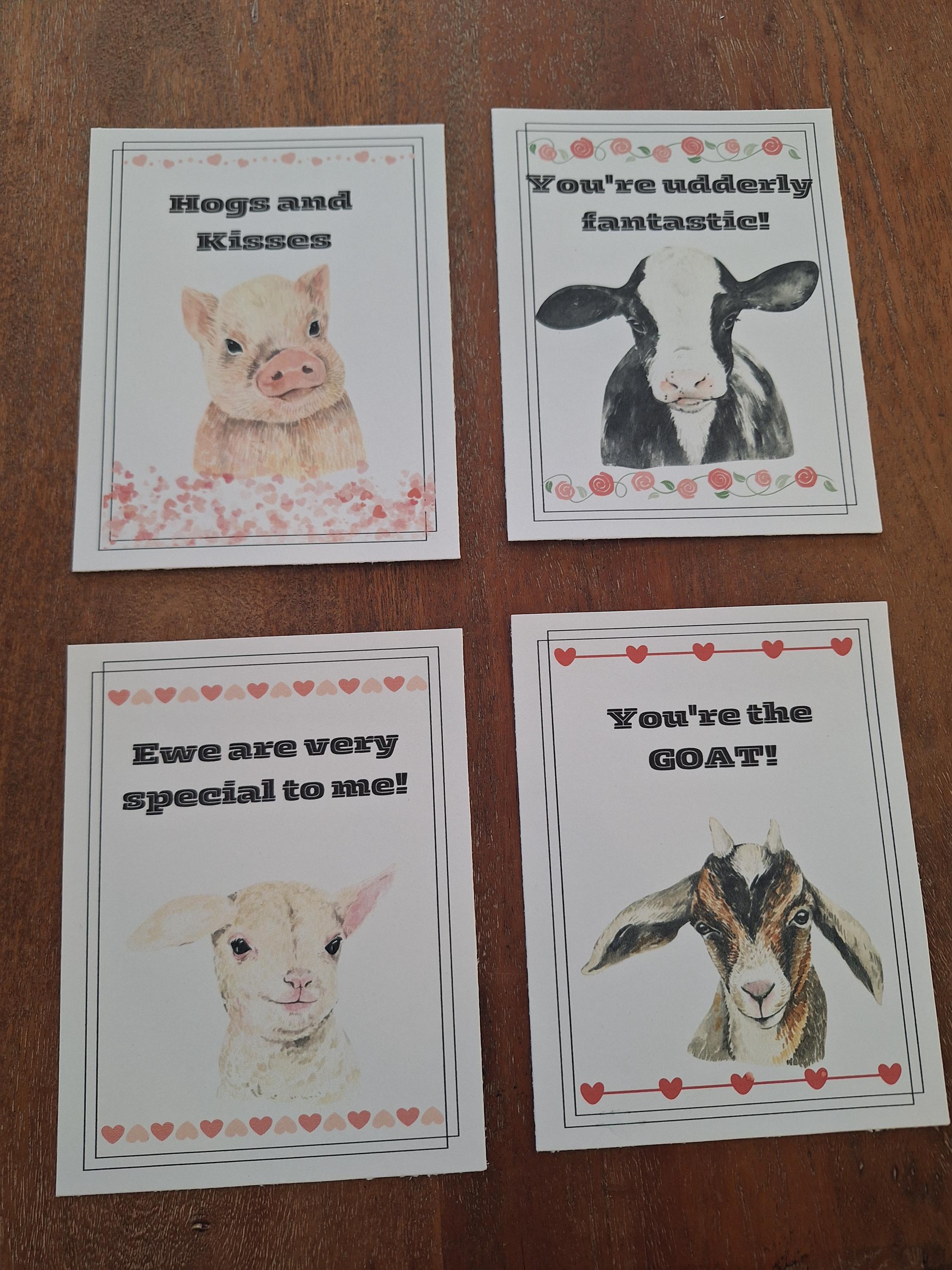 Printable Farm Animal Cards- PDF - Etsy
