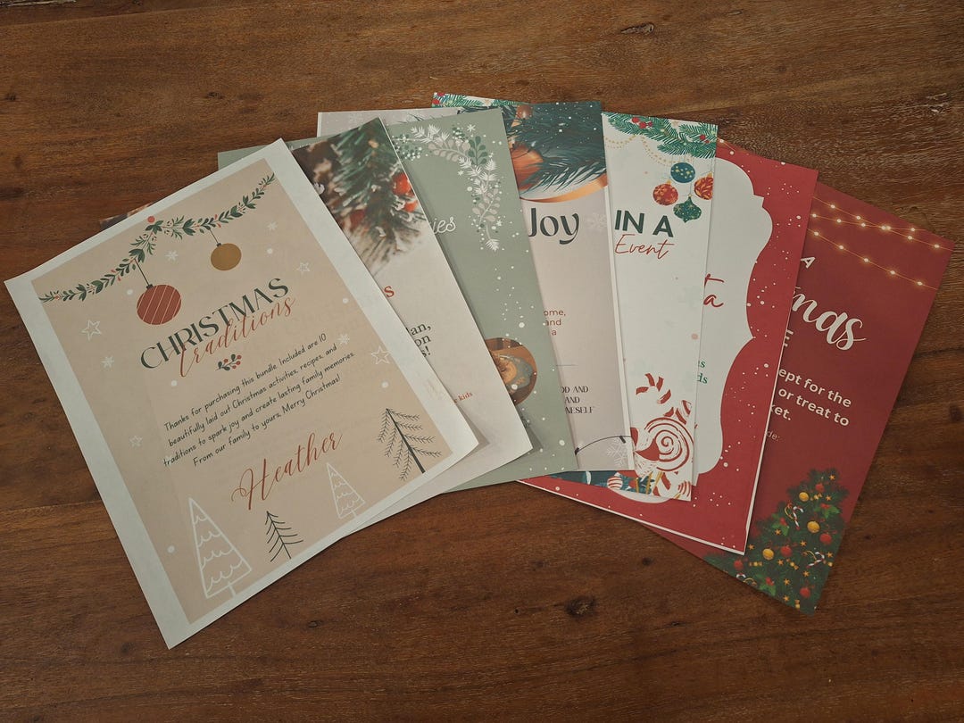 A Downloadable/printable Guide to Making Christmas Traditions - Etsy