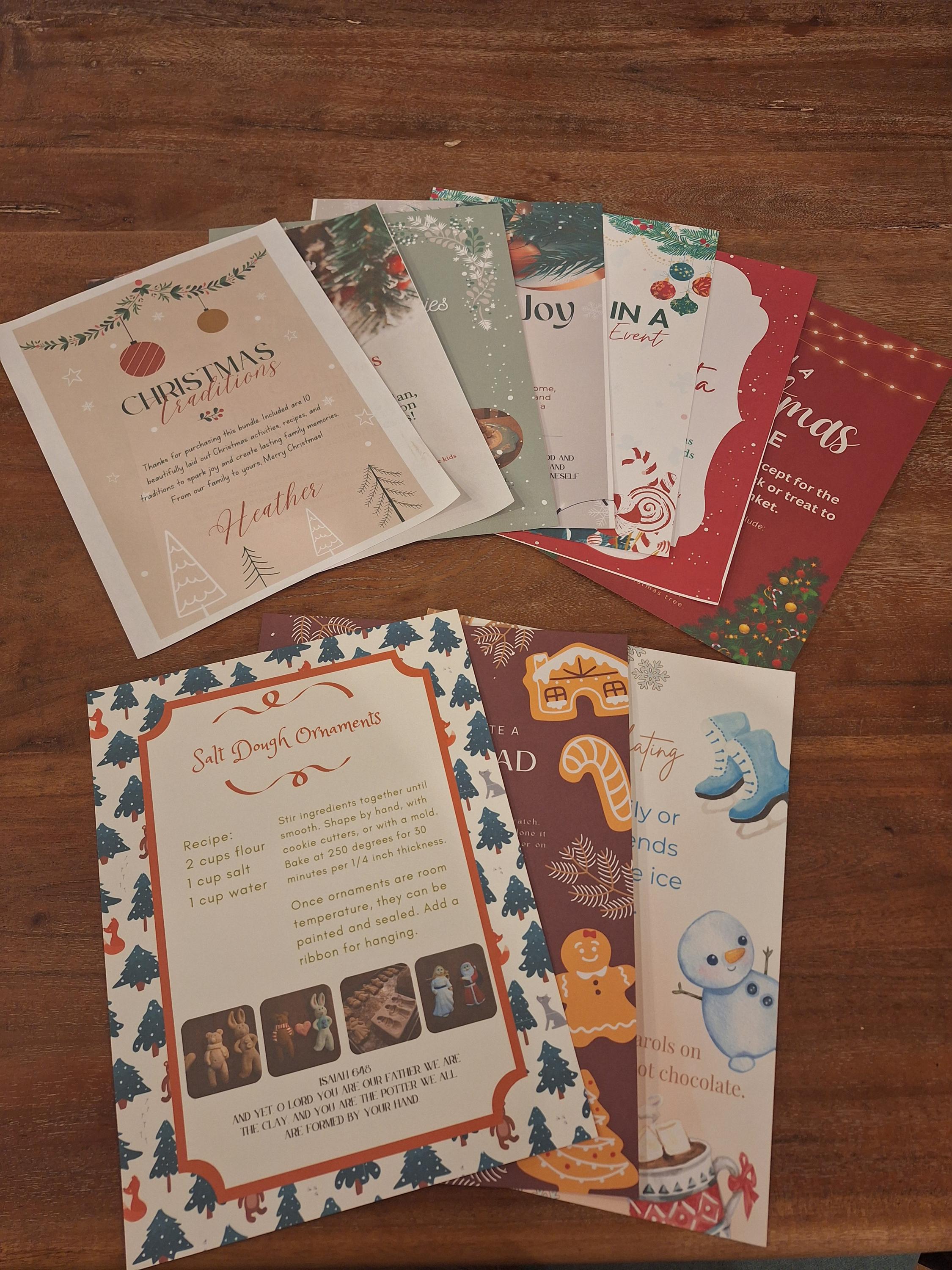 A Downloadable/printable Guide to Making Christmas Traditions - Etsy