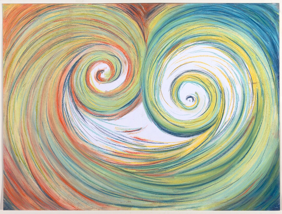 Closed Double Vortex in Light Green - Etsy