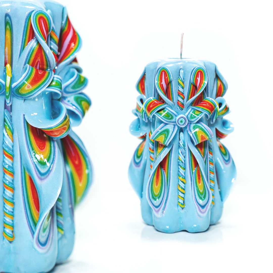 Carved Candle Artisan, Handcrafted Decorative Dipped Candle, Home Decor ...