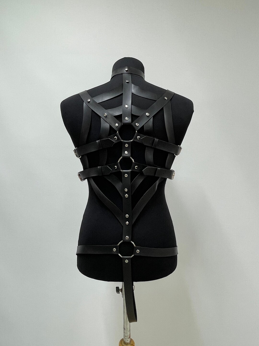 Men's Leather Spider Chest Harness, Shoulder Harness Belt, Plus Size ...