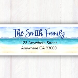 Tropical Return Address Labels Personalized Palm Tree Return Address ...