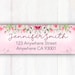 Pink Roses Return Address Labels - Pink Roaes Address Label - Custom ...