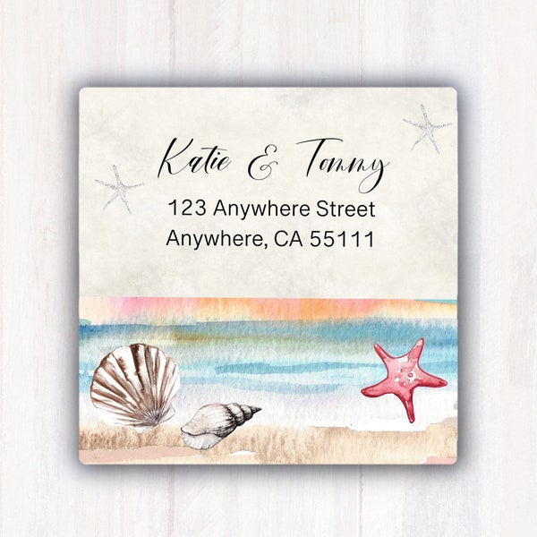 Beach Labels - Etsy