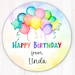 Personalized Happy Birthday Stickers - Birthday Party Gift Stickers ...
