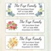 Flower Address Labels - Personalized Return Address Labels - Pretty ...
