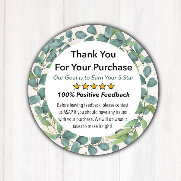 Thank You Stickers Business - Etsy