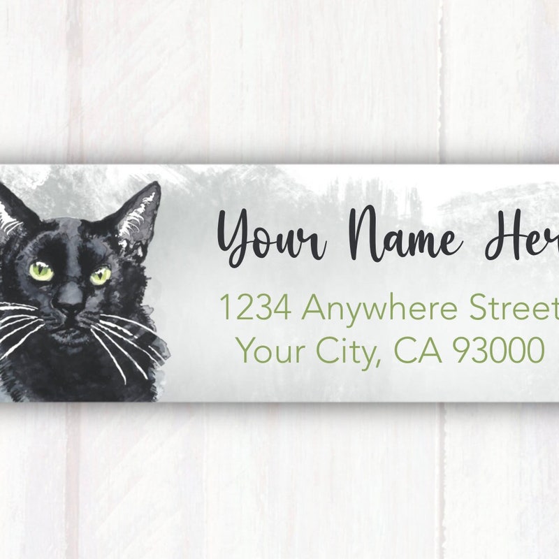 Cat Address Labels - Etsy