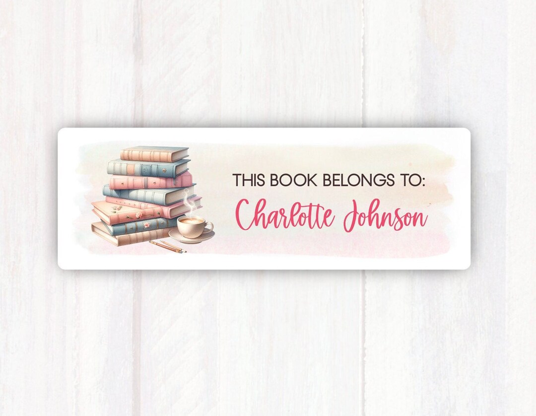 This Book Belongs to Labels - Personalized Book Belongs to Stickers ...