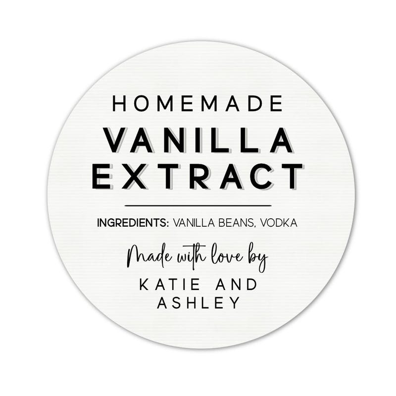 Vanilla Labels - Etsy