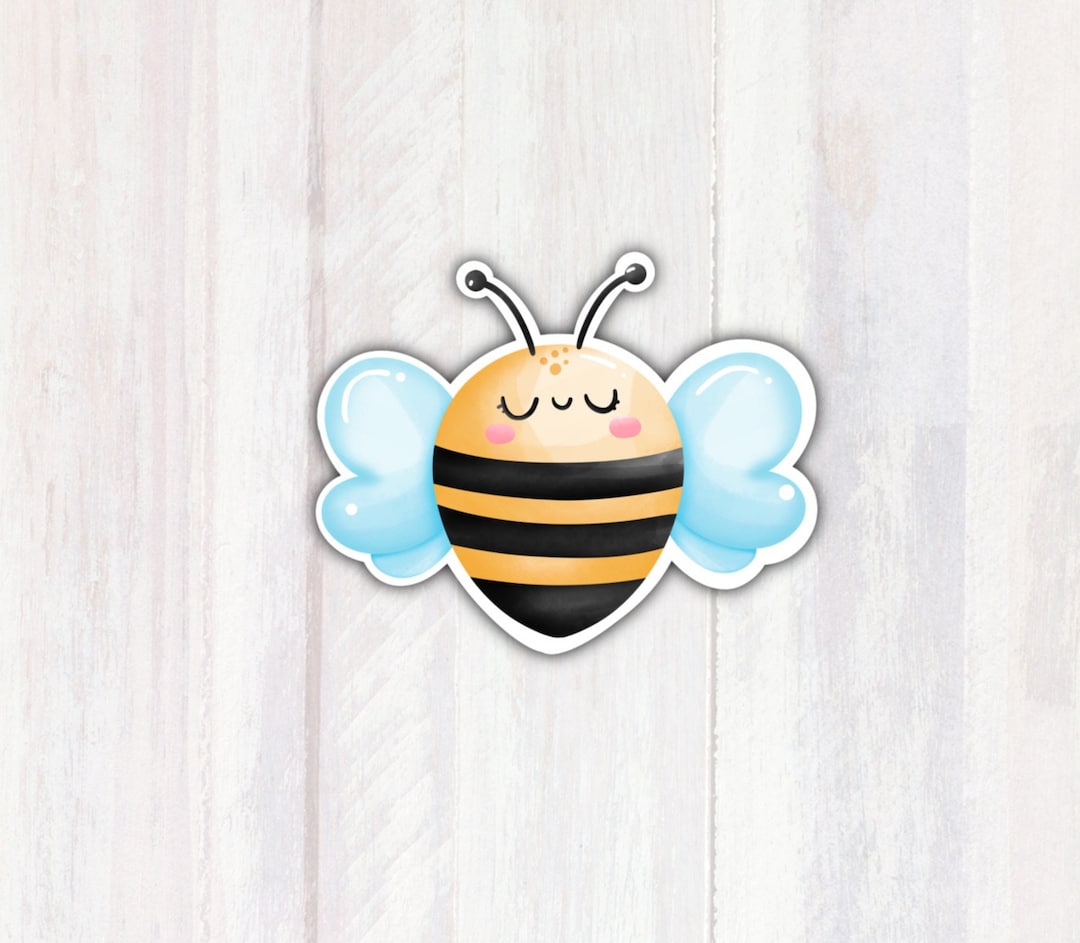 Bee Stickers Cute Honey Bee Vinyl Sticker 3 X 2.37 Waterproof Laptop ...