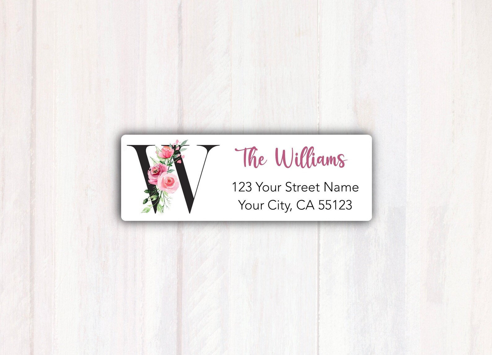 Monogram Return Address Labels Monogram Address Labels | Etsy