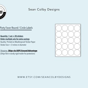 Personalized Happy Birthday Stickers - Birthday Party Gift Stickers ...