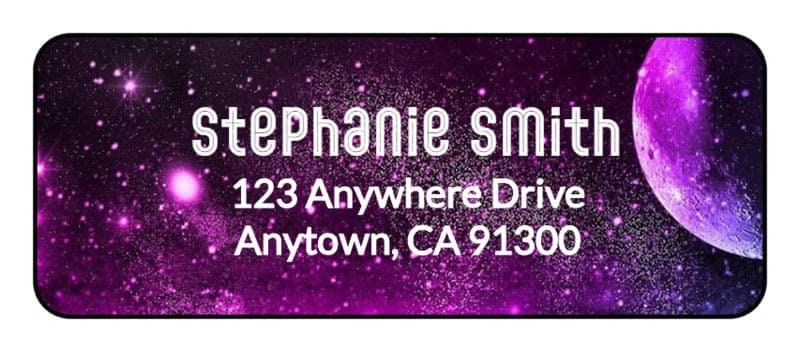Space Galaxy Personalized Return Address Labels Return - Etsy