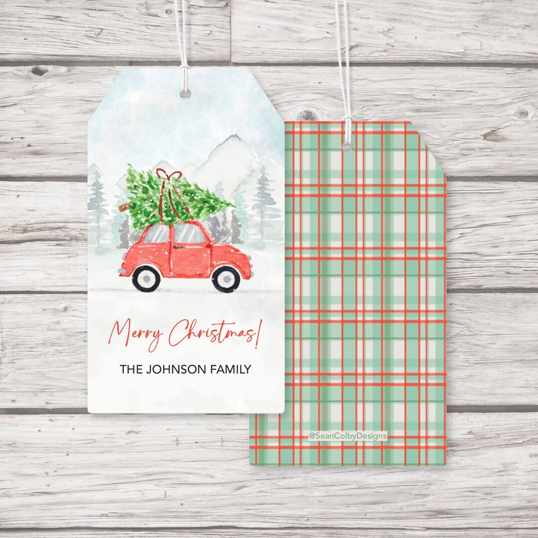 Personalized Christmas Gift Tags - Holiday Gifts Custom Tag - Christmas ...