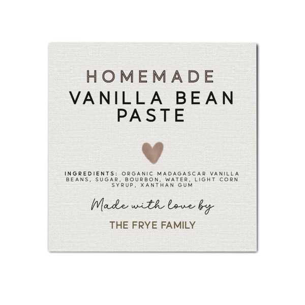 Vanilla Labels - Etsy