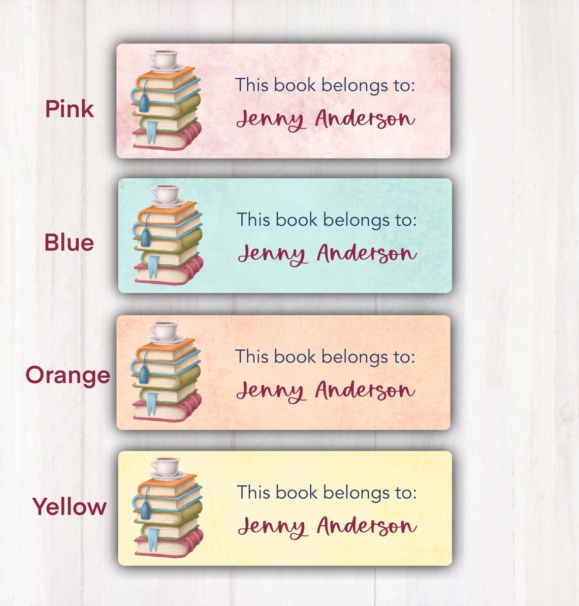 This Book Belongs to Labels Personalized Book Belongs to - Etsy