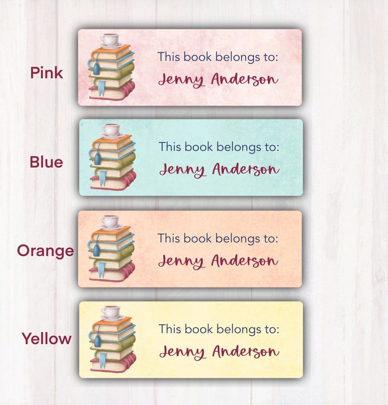 This Book Belongs to Labels Personalized Book Belongs to - Etsy