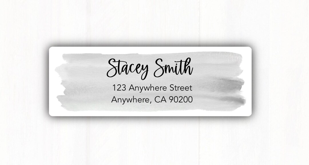 Watercolor Return Address Labels - Personalized Watercolor Address ...