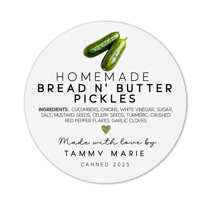 Pickle Label - Etsy
