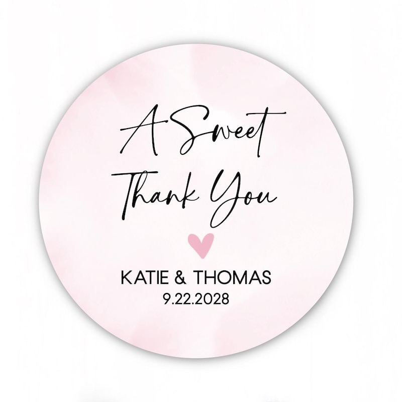 Thank You Sticker - Etsy