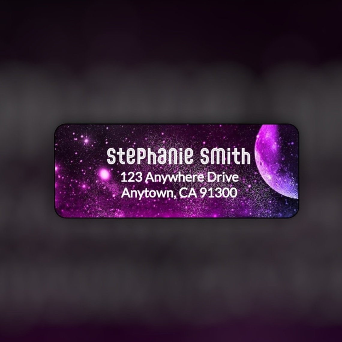 Space Galaxy Personalized Return Address Labels Return - Etsy Australia