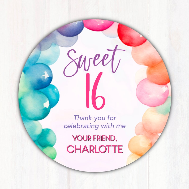 Sweet 16 Stickers - Etsy