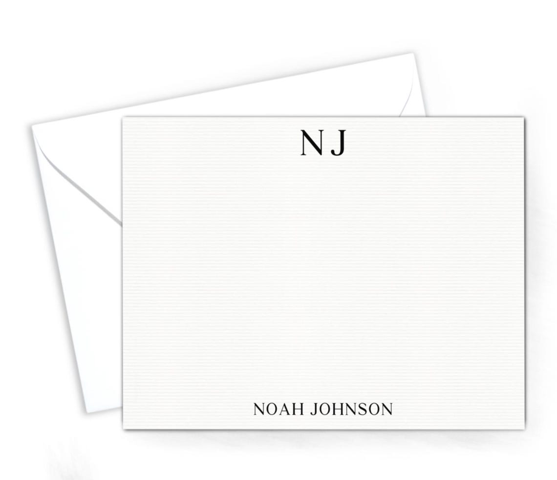 Personalized Men’s Stationery Set, Monogram Stationery for Men, Custom ...