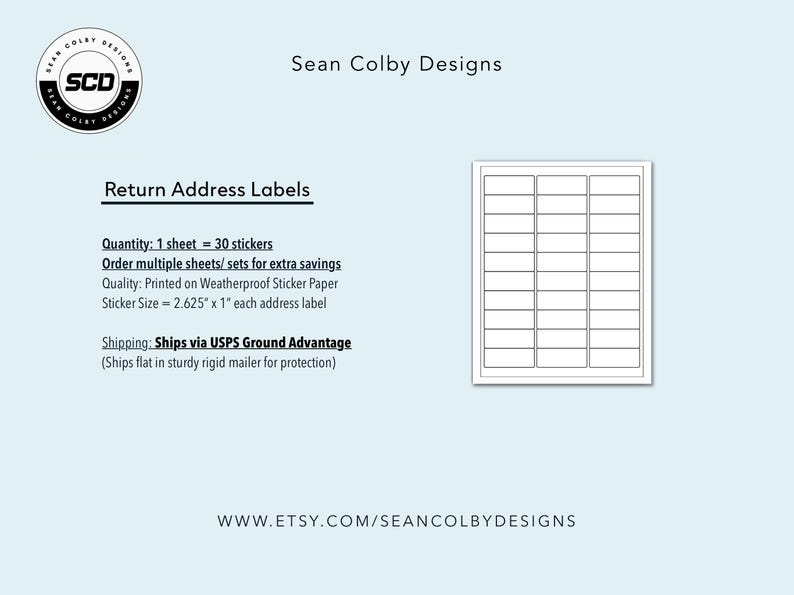 Sand Dollar Address Labels - Personalized Beach Return Address Labels ...
