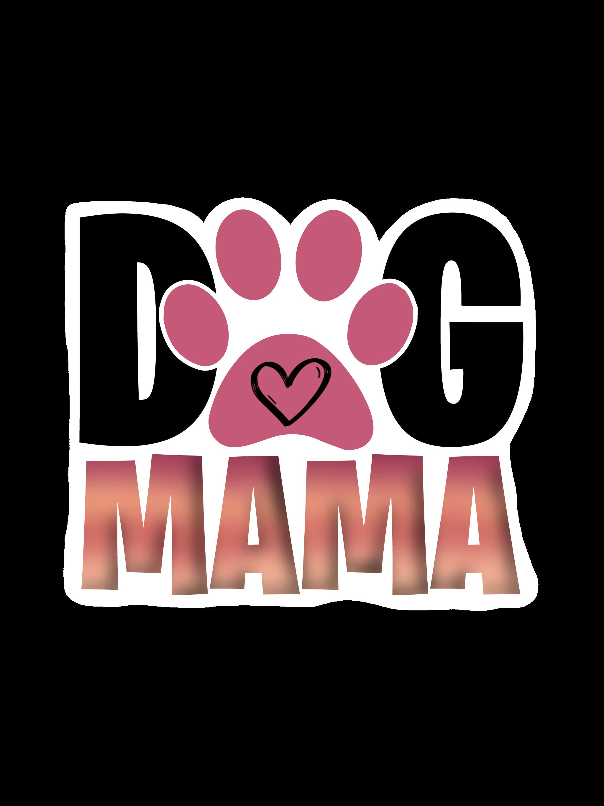 Dog Mama Dog Mom Cute Vinyl Sticker 3 Makes a perfect dog | Etsy