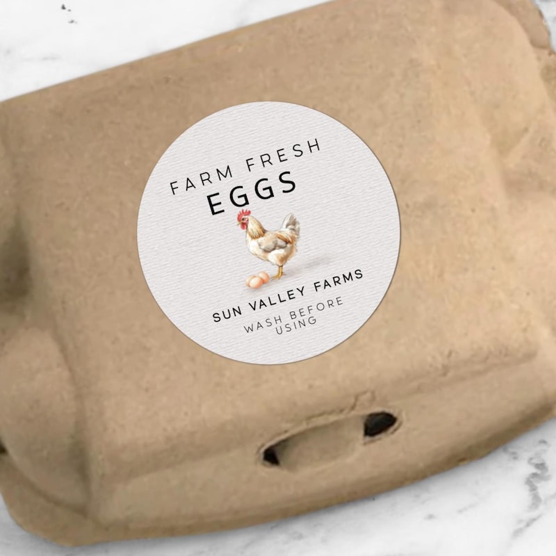 Egg Carton Labels - Etsy