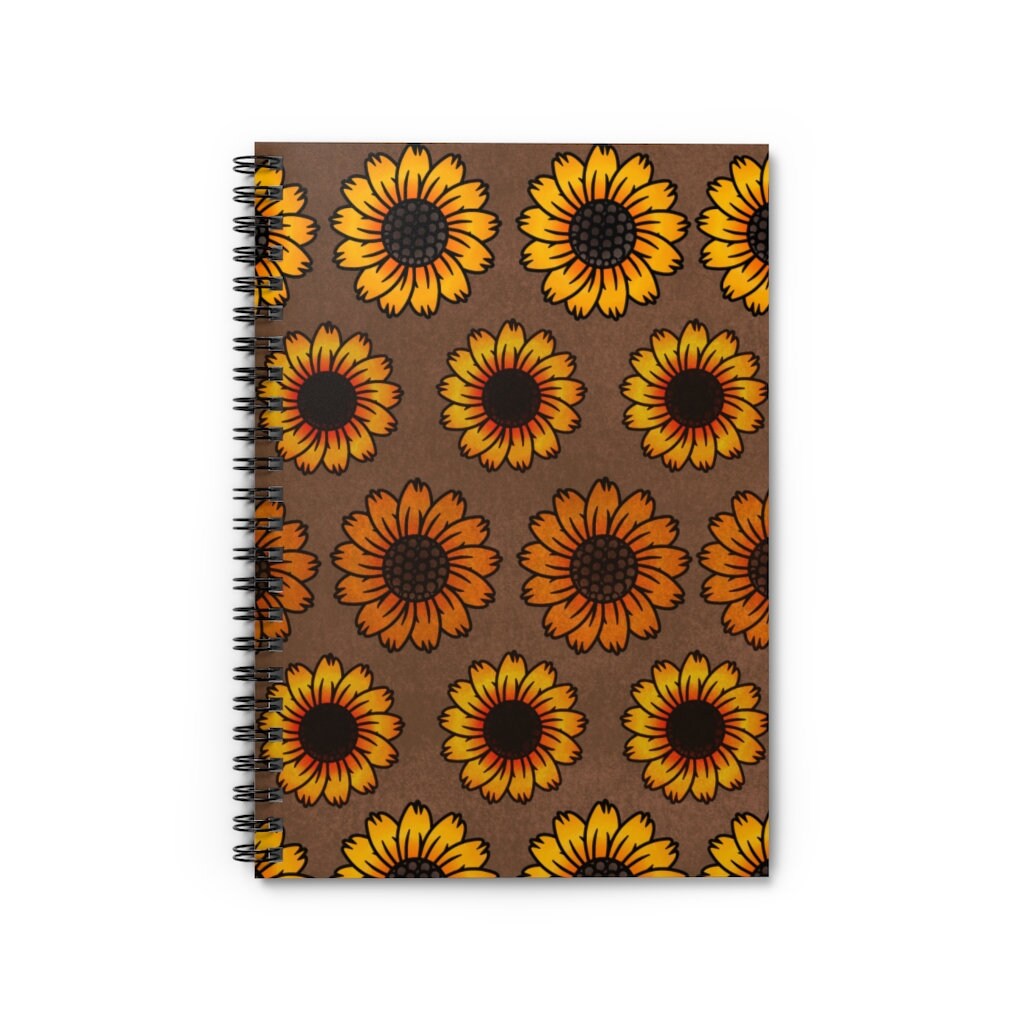 Sunflower Spiral Notebook Notebook Journal Spiral Notebook - Etsy
