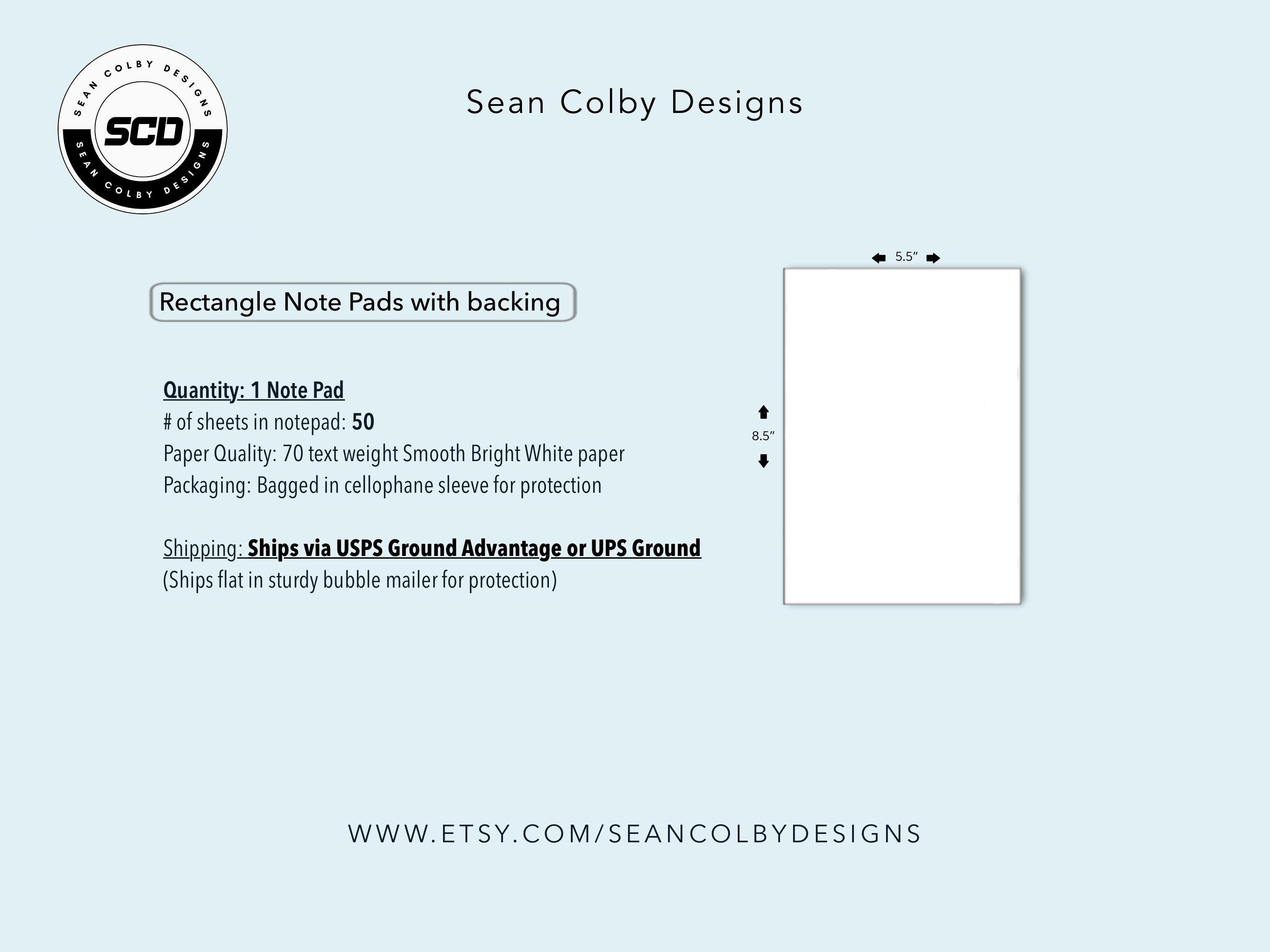 Personalized Notepad With Ocean Crashing Waves - Stationery Gift ...