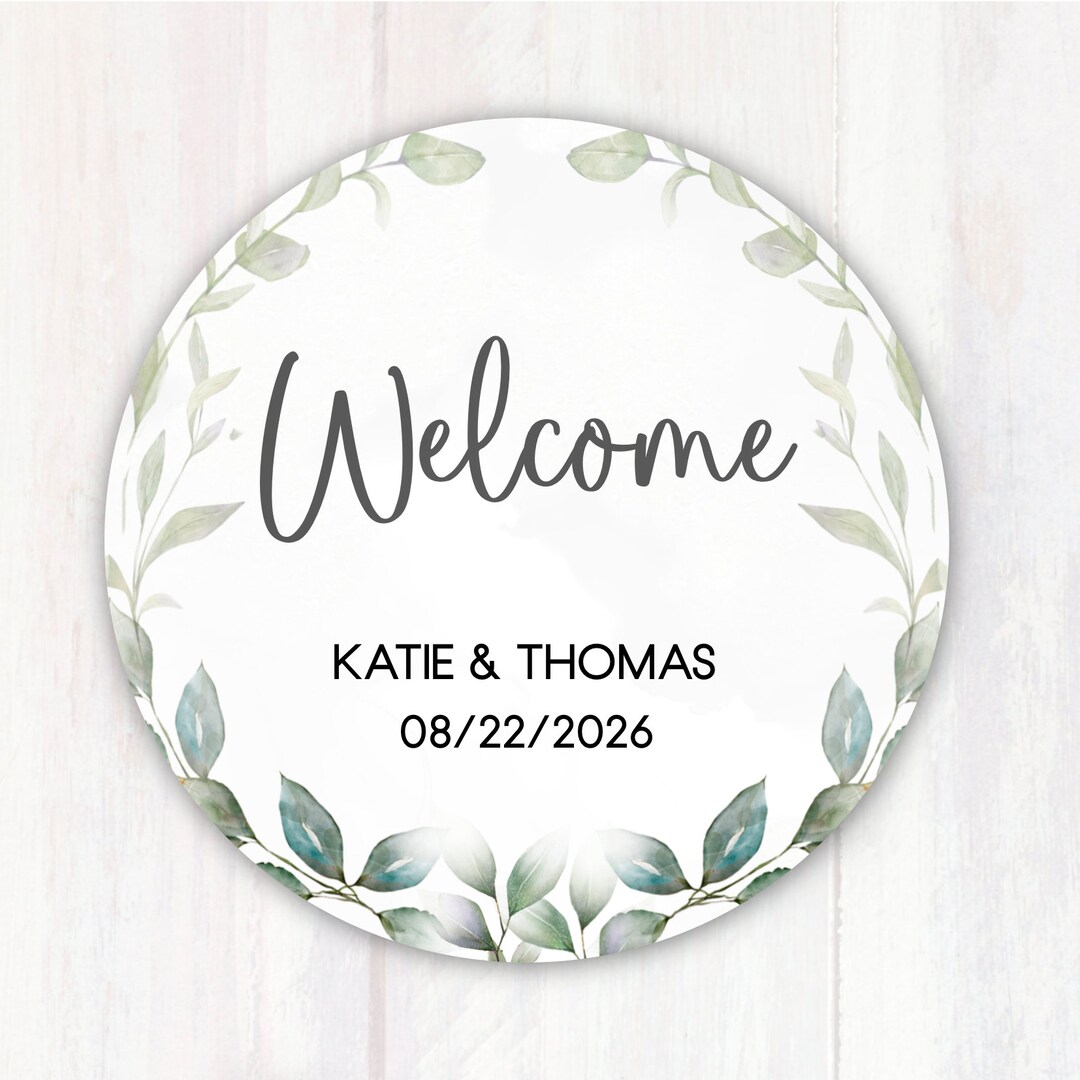 Wedding Stickers - Personalized Welcome Wedding Stickers - Wedding ...