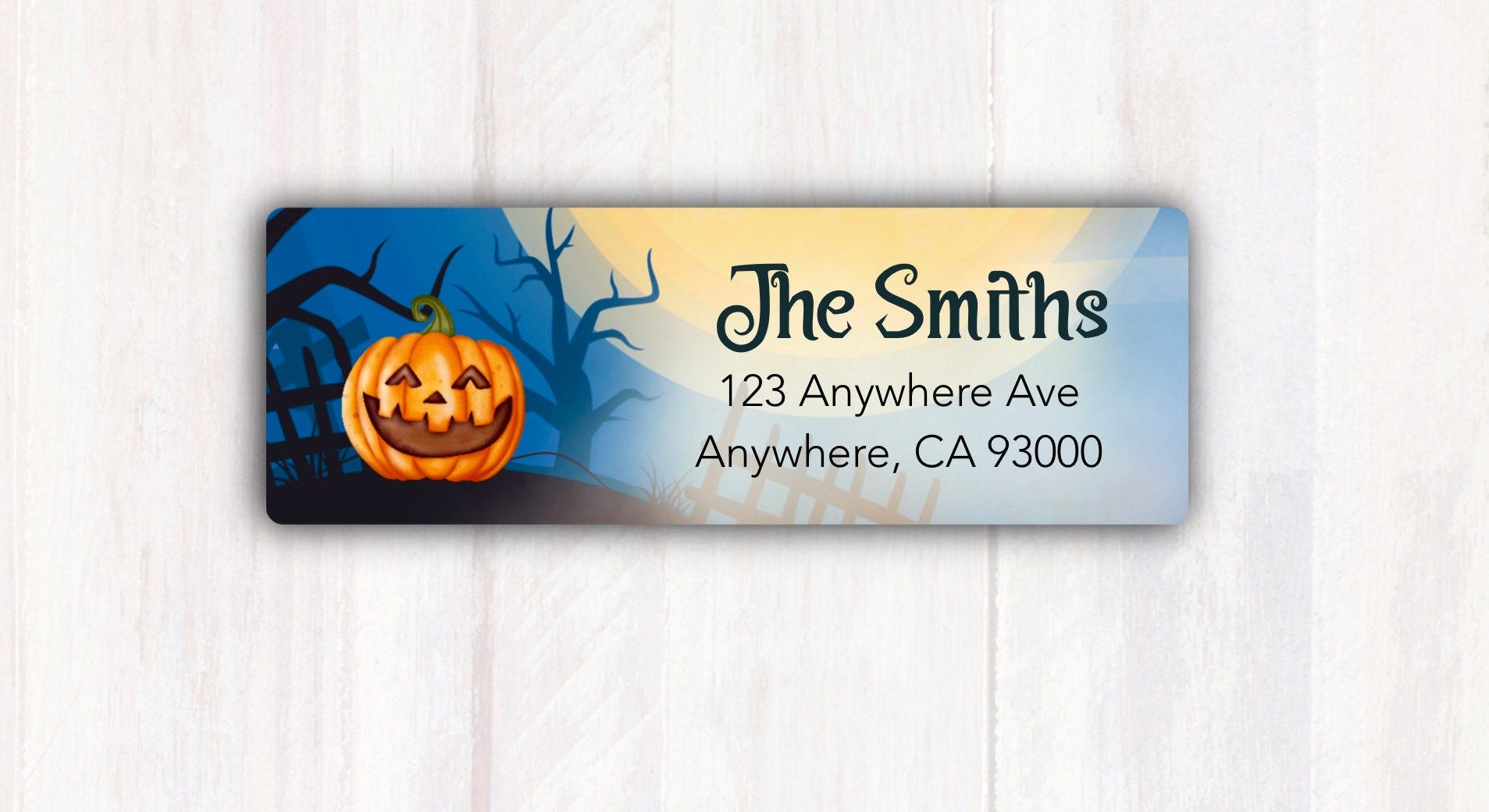Halloween Jack O Lantern Address Labels Personalized Address Labels ...