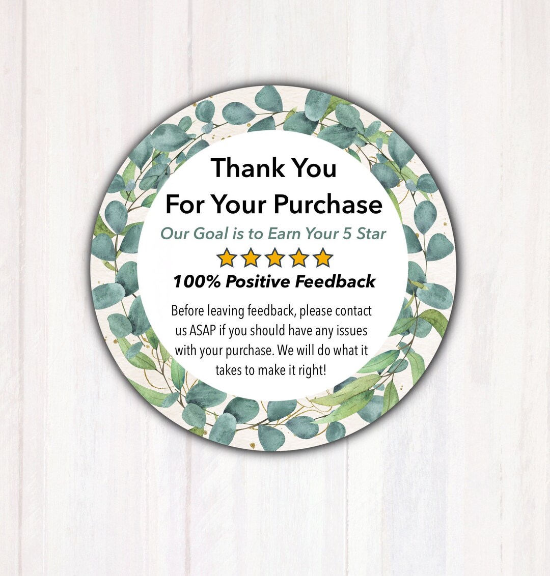 Thank You for Your Purchase Stickers | Small Business Package Labels ...