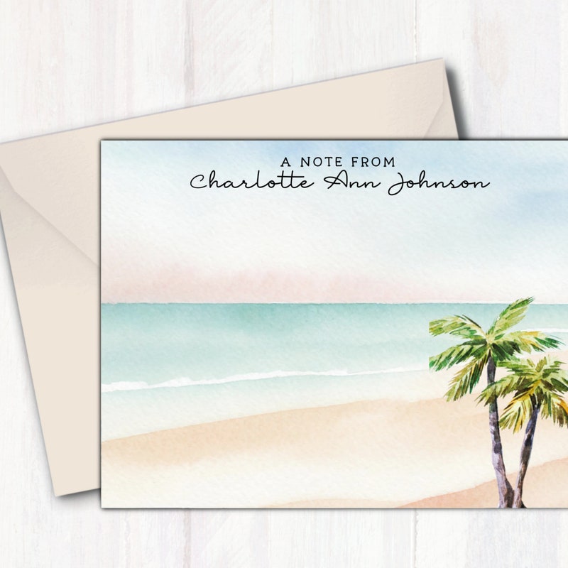 Beach Note Cards - Etsy