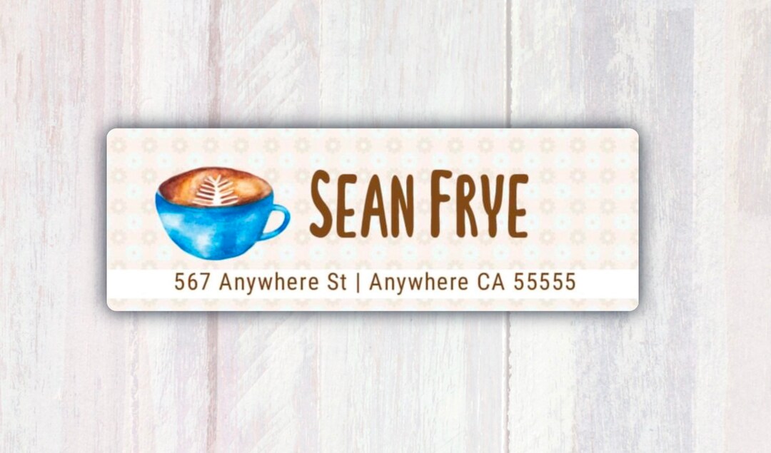 Return Address Labels for Coffee Lovers Coffee Personalized Address ...